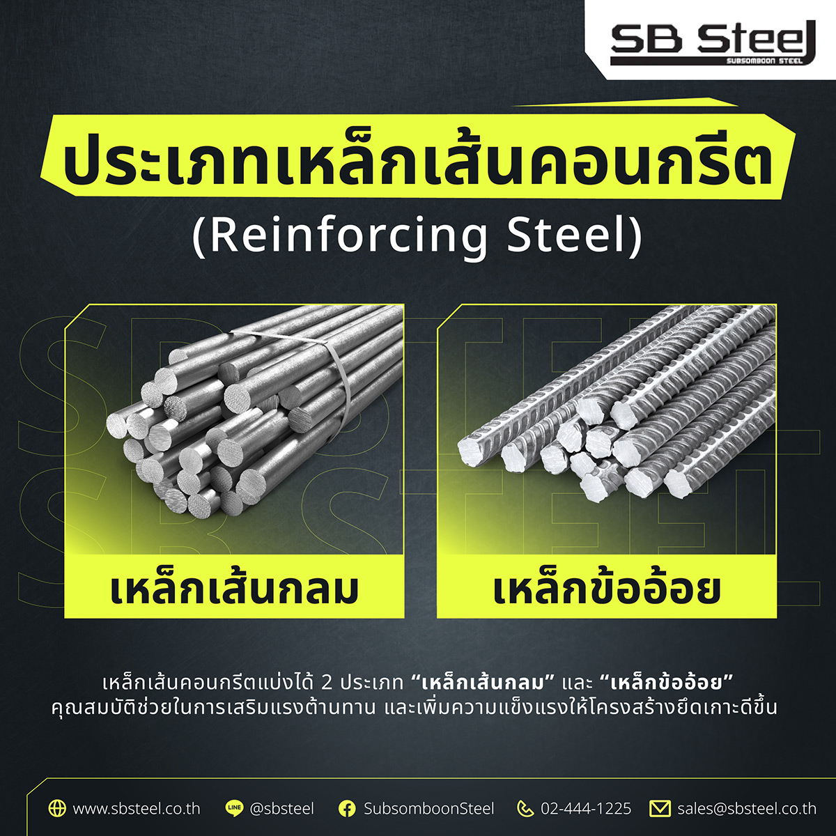 เหล็กที่ใช้ในการก่อสร้างมีกี่ชนิด เลือกใช้งานอย่างไร?